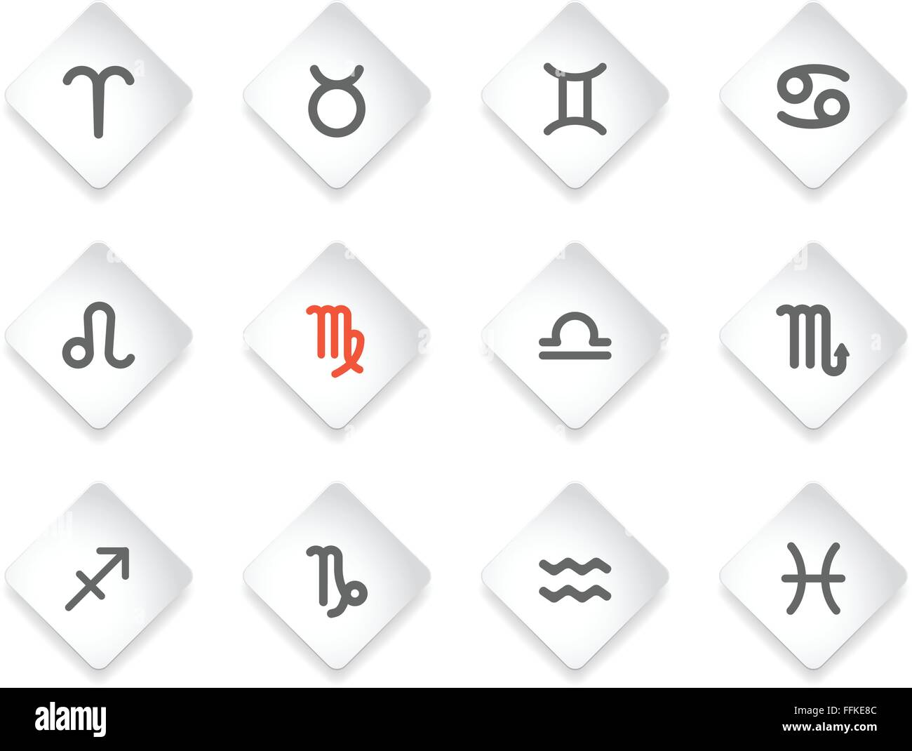 zodiac icons set Stock Vector Image & Art - Alamy