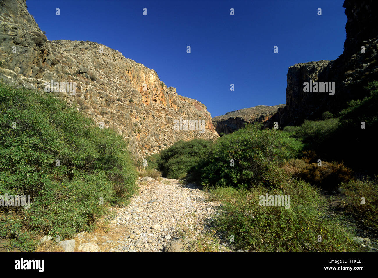 Greece, Crete, Kato Zakros, Dead's Gorge Stock Photo - Alamy