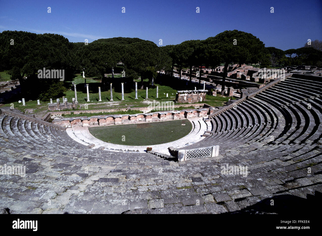 Ancient roman theater in ostia antica hi-res stock photography and ...