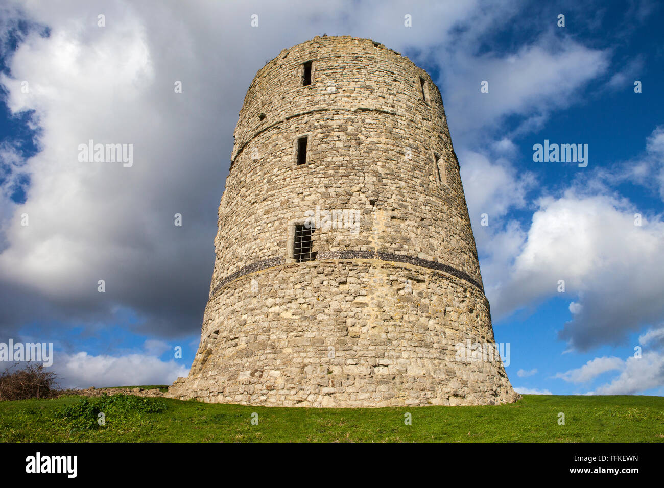 The remains of the historic Hadleigh Castle in Essex, England Stock ...