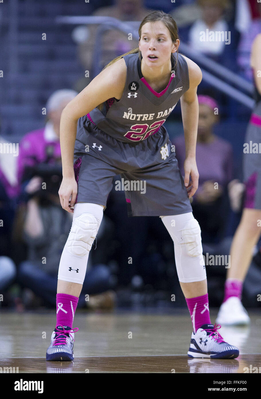South Bend, Indiana, USA. 14th Feb, 2016. Notre Dame guard Madison ...