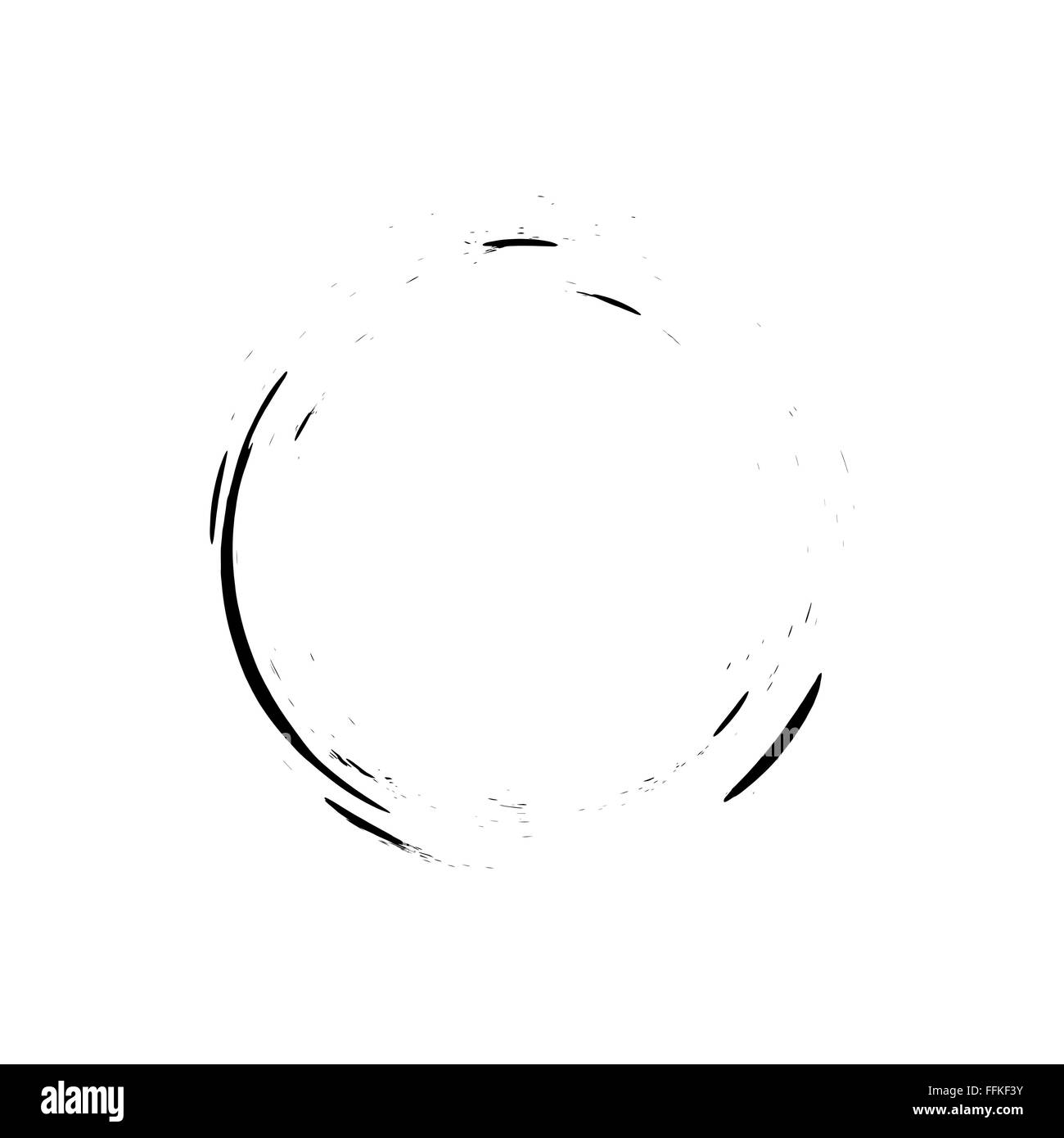 Circle grunge ink spot vector background Stock Vector Image & Art - Alamy