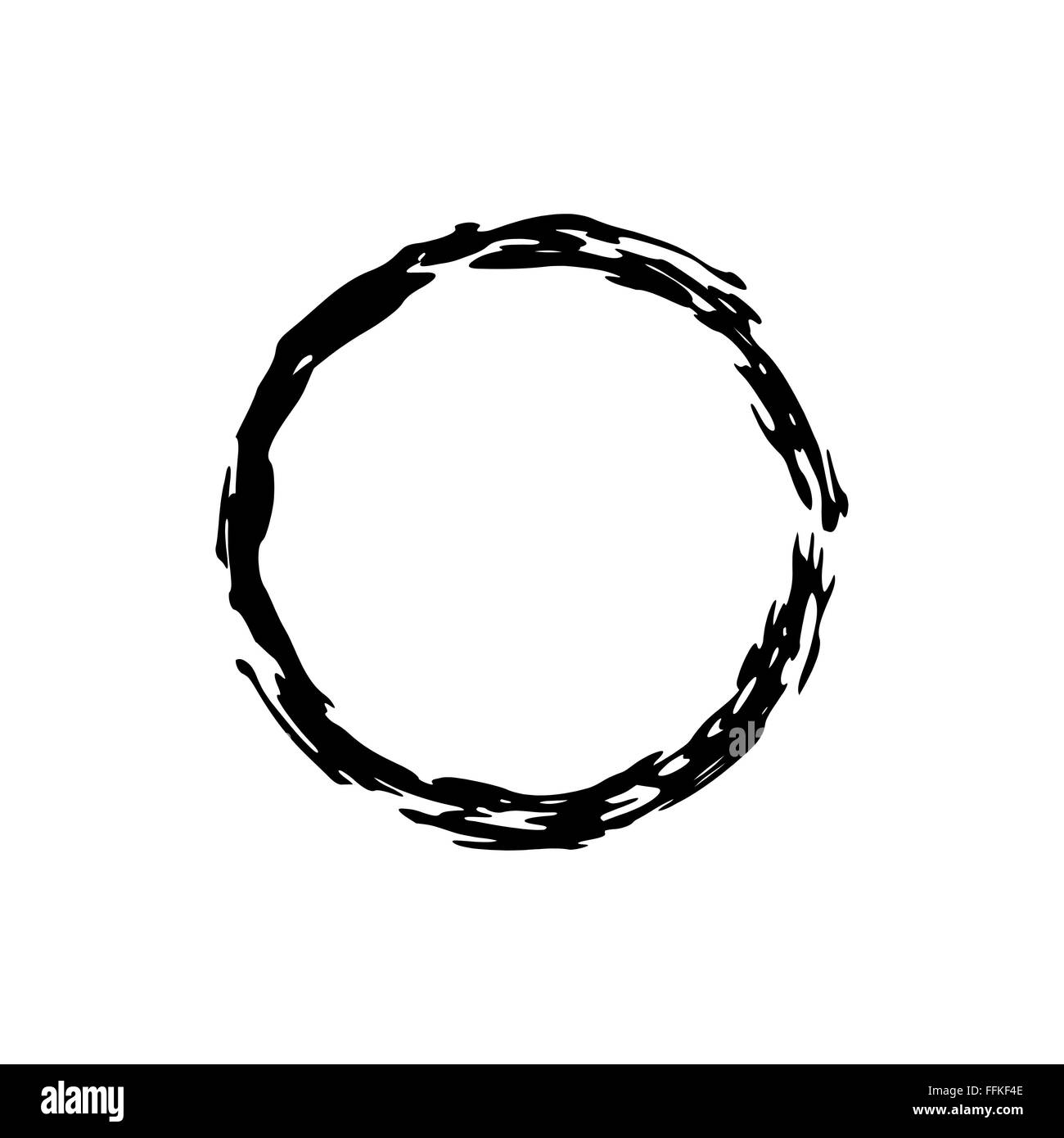 Circle grunge ink spot vector background Stock Vector Image & Art - Alamy