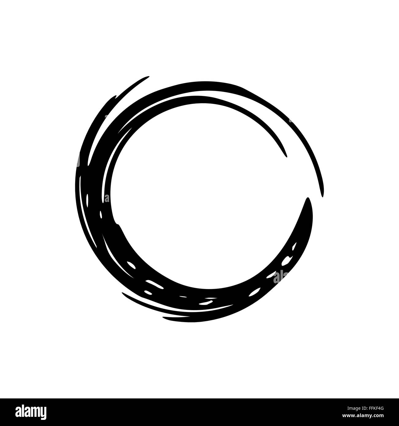 Circle grunge ink spot vector background Stock Vector Image & Art - Alamy