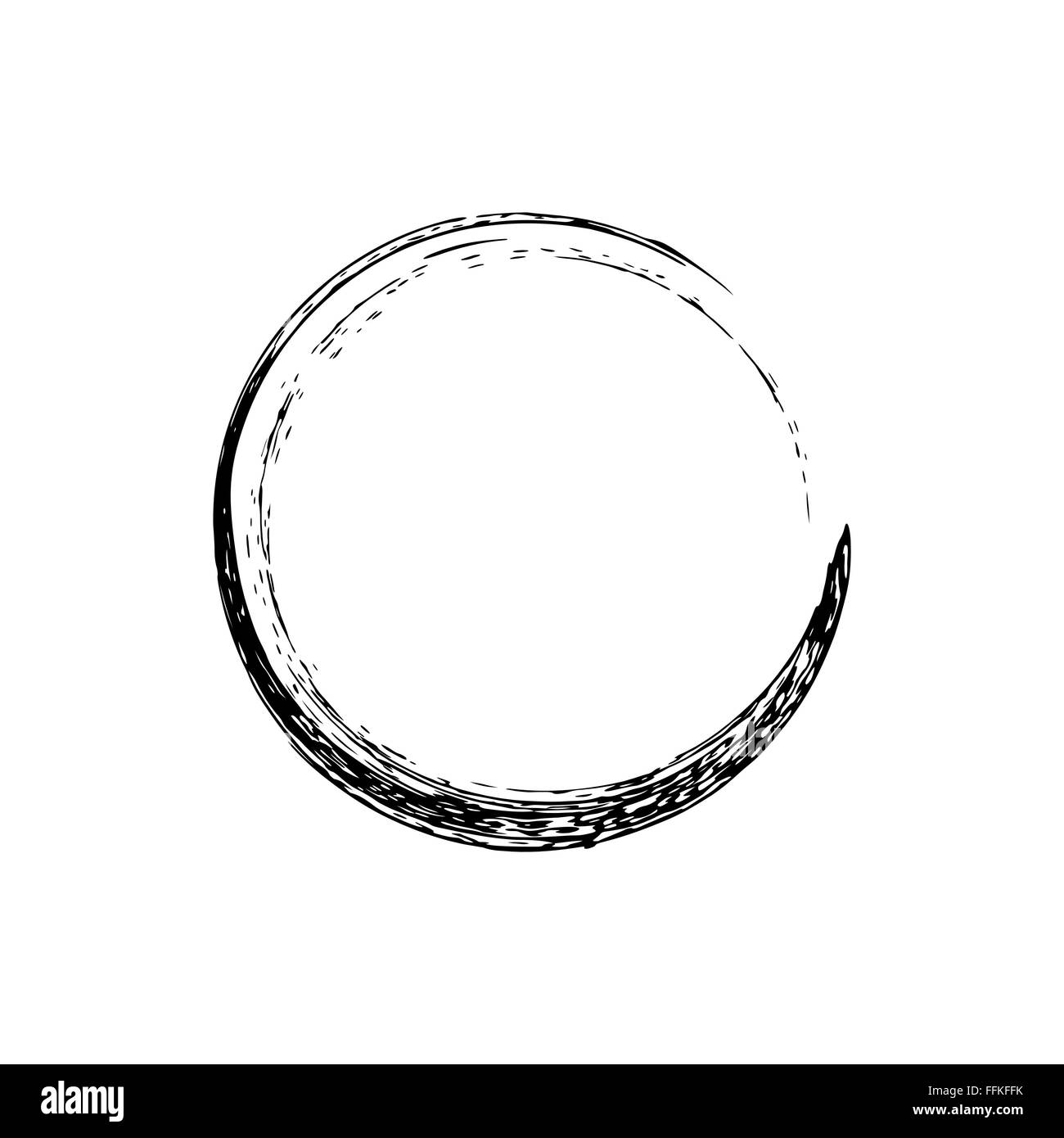 Circle grunge ink spot vector background Stock Vector Image & Art - Alamy