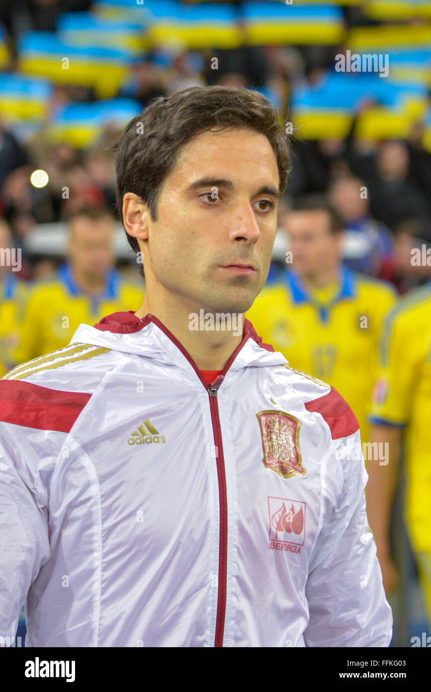 Spain football player during the Euro 2016 qualifying soccer match ...