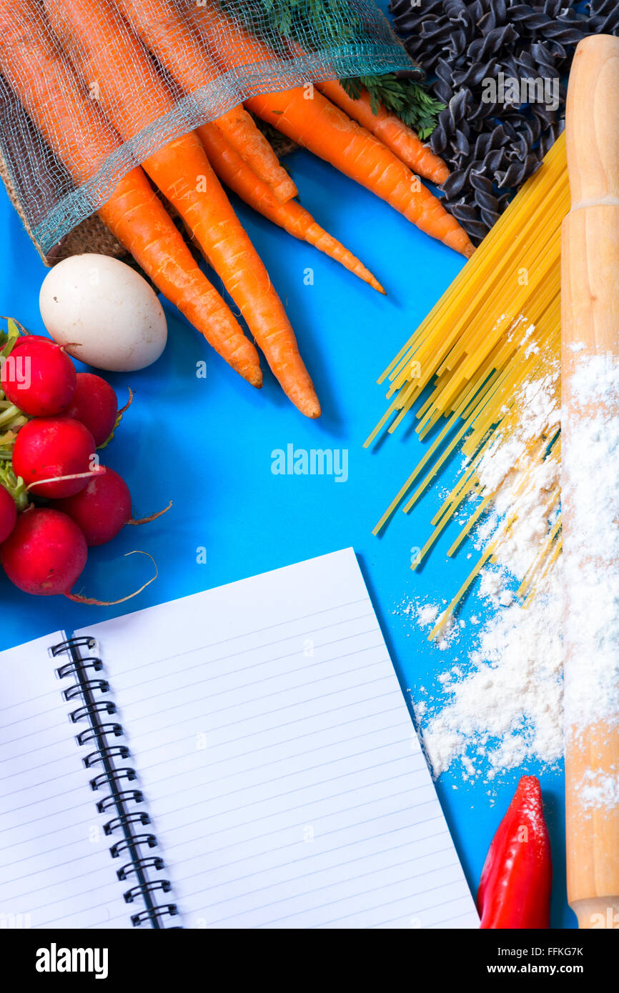 Kitchen concept cook ingredient paper hi-res stock photography and ...