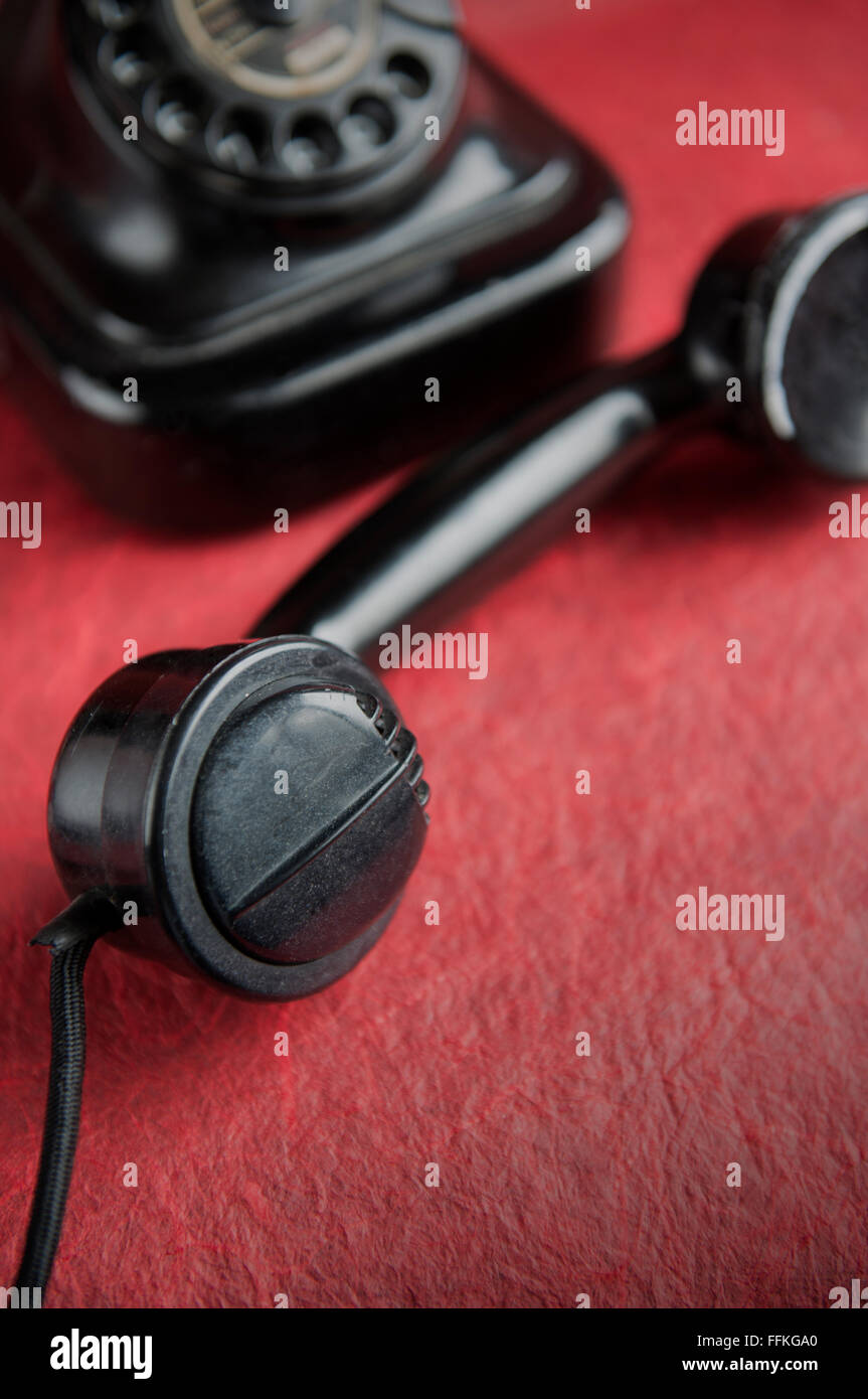 Old fashioned phone receiver off hi-res stock photography and images ...
