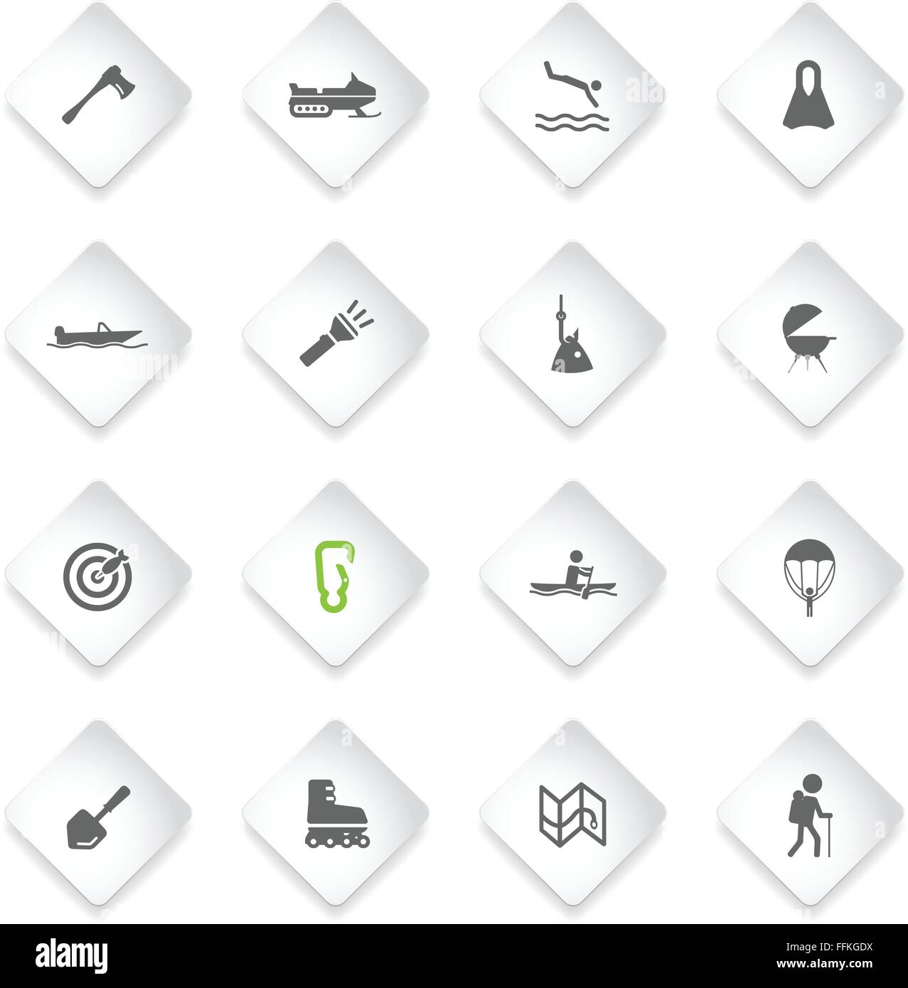 Active recreation icon set Stock Vector Image & Art - Alamy