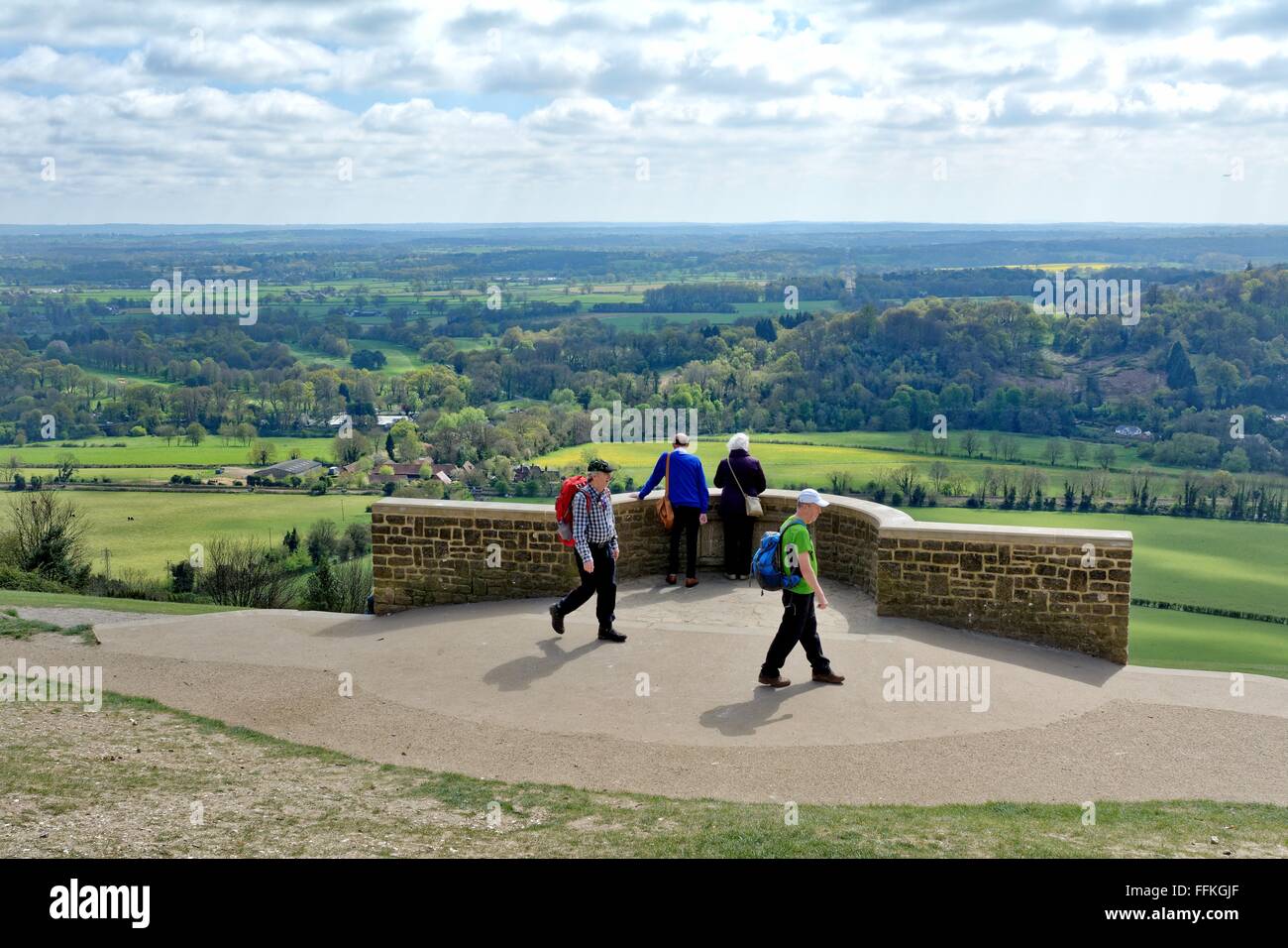 Summit of Box Hill Surrey UK Stock Photo - Alamy