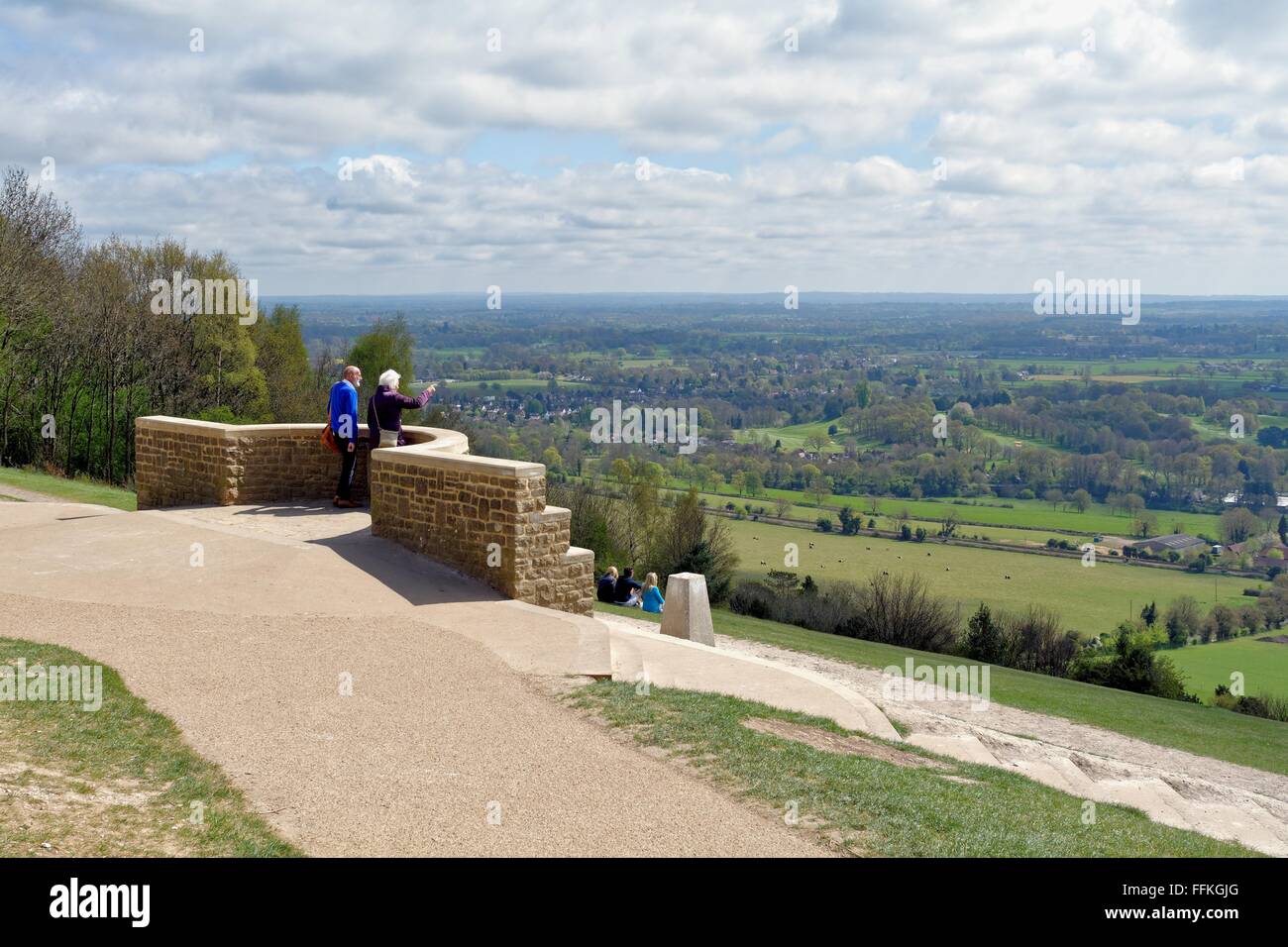 Summit of Box Hill Surrey UK Stock Photo - Alamy