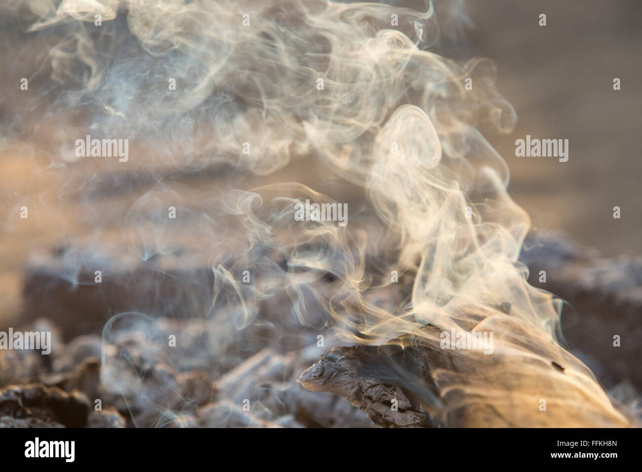 Abstract close-up photo of smoke from a campfire log Stock Photo - Alamy
