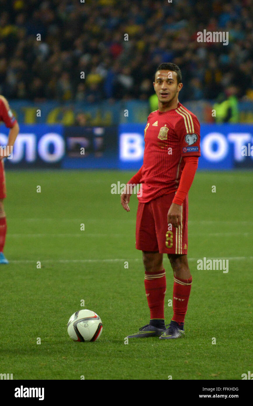 Thiago Alcántara during the Euro 2016 qualifying soccer match between ...