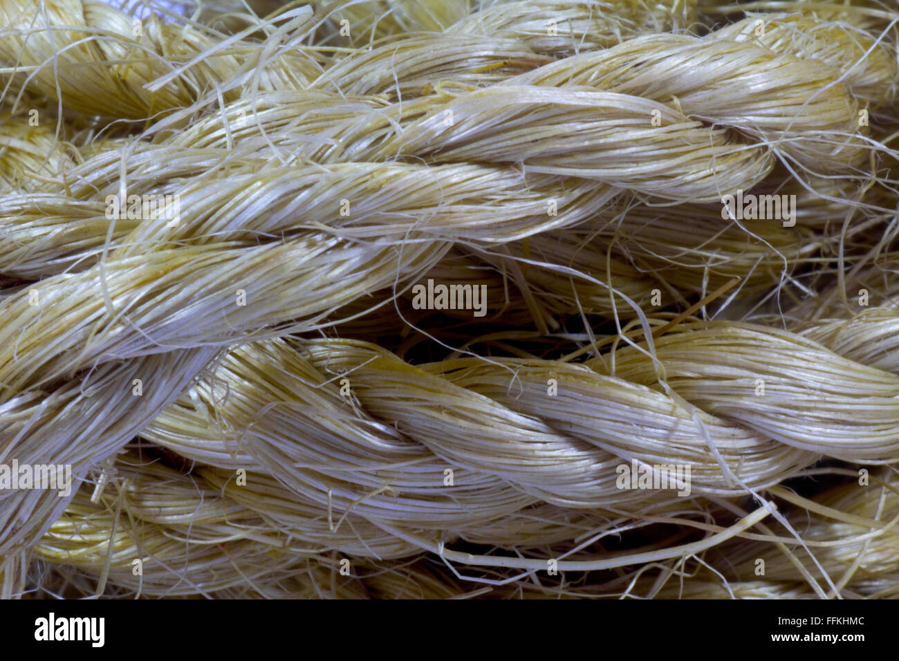 Close up of rough brown string Stock Photo - Alamy