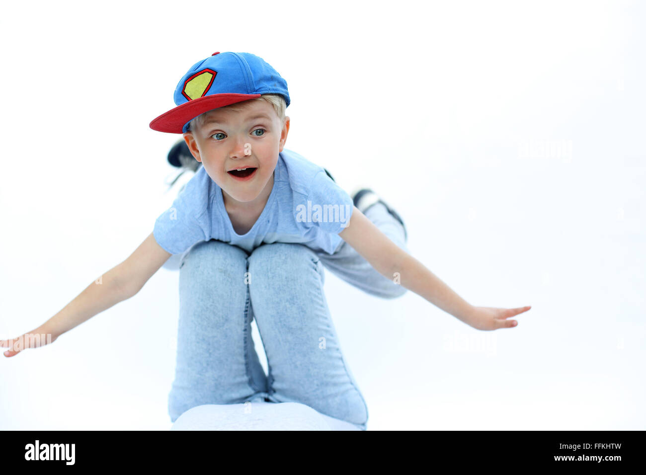 Superman boy hi-res stock photography and images - Alamy