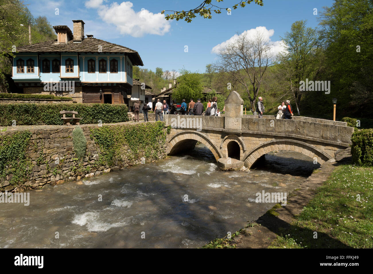 Etar, a living museum and tourist attraction in Bulgaria Stock Photo ...