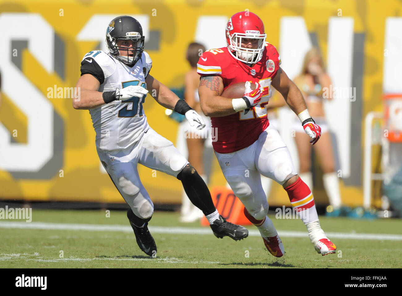 Jacksonville, FL, USA. 8th Sep, 2013. Kansas City Chiefs fullback ...