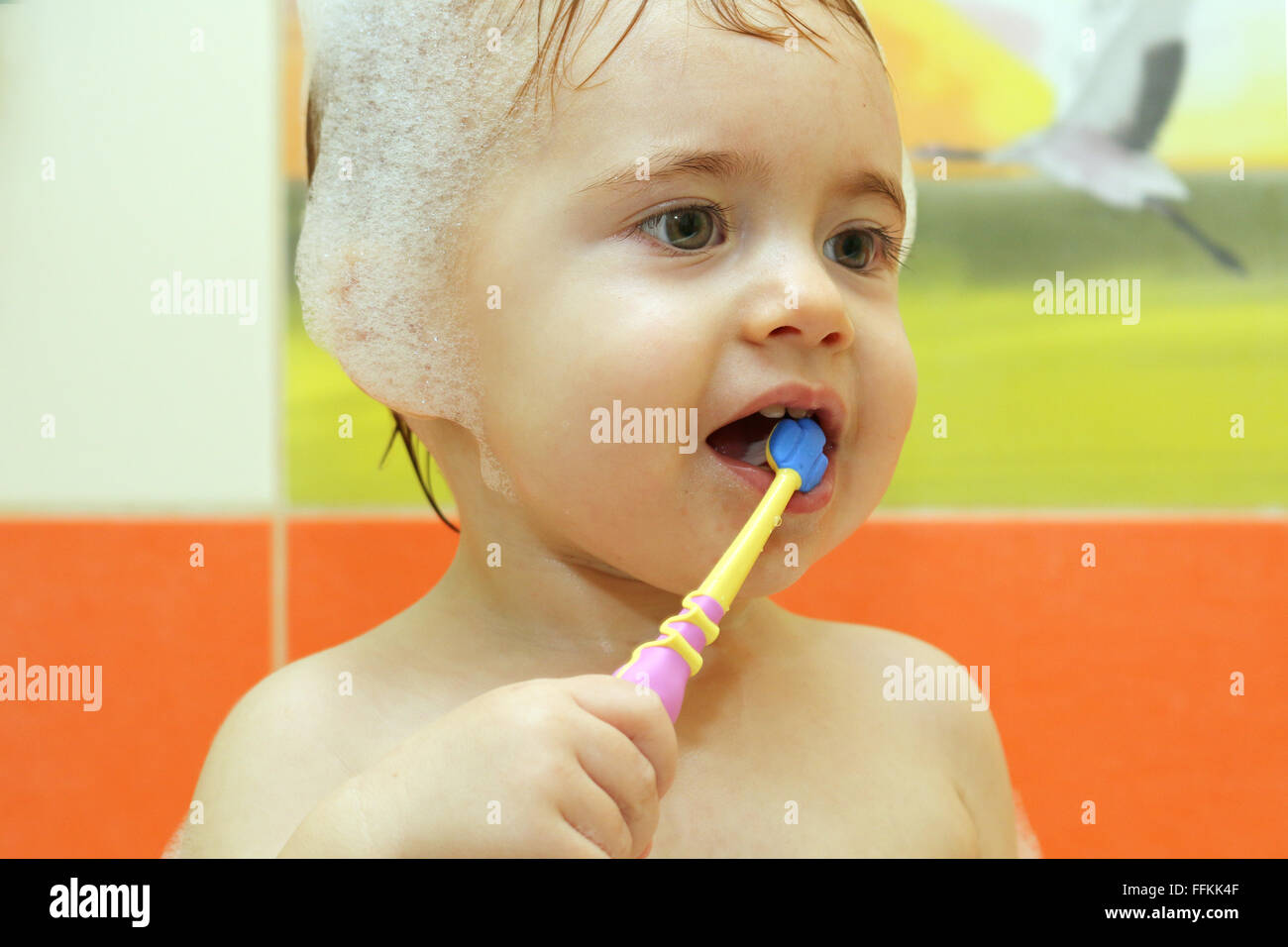 Have fun in foam bath hi-res stock photography and images - Alamy