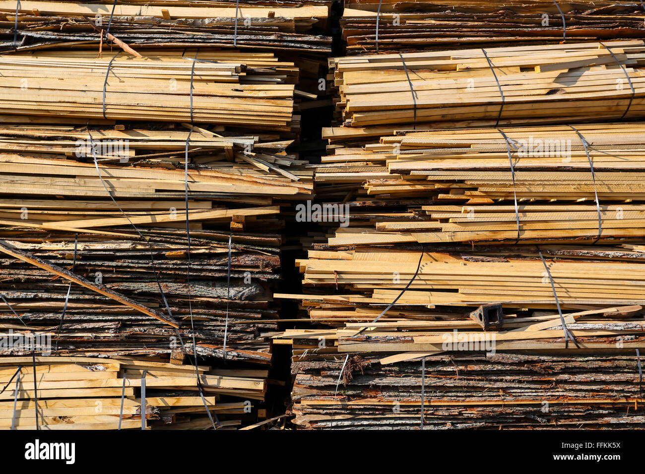 A stack of wooden boards Stock Photo - Alamy
