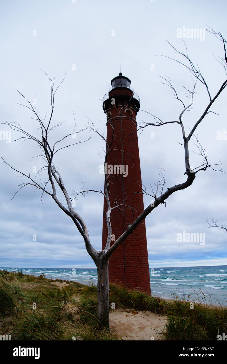 Lake Michigan Lighthouse Stock Photo - Alamy