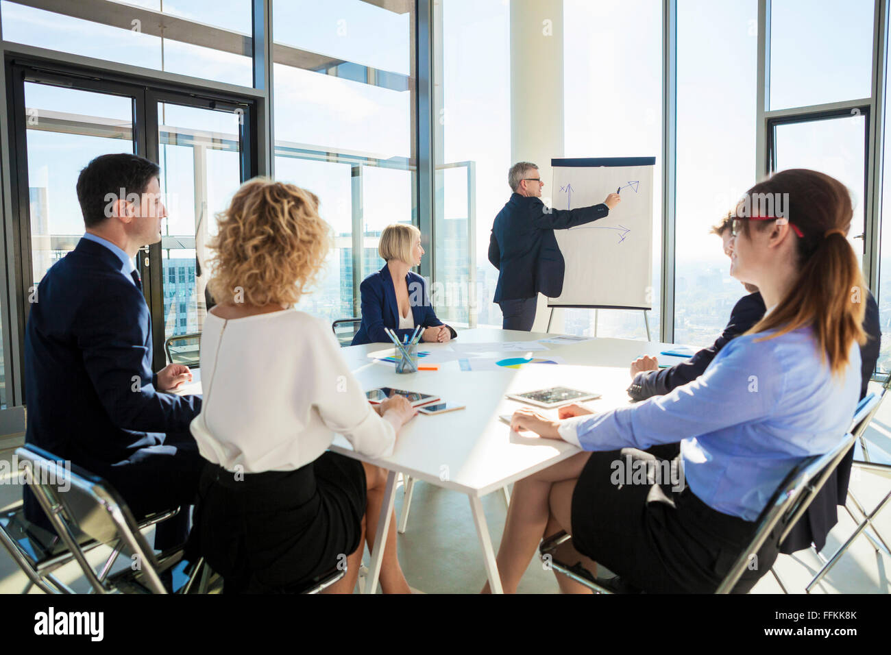 Team of architects in business meeting Stock Photo - Alamy