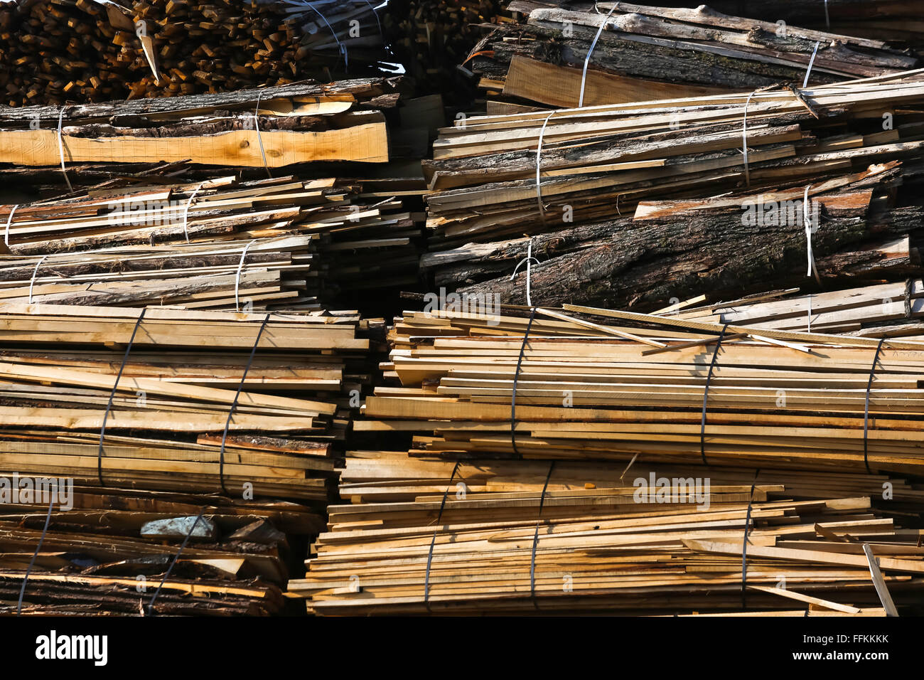 A stack of wooden boards Stock Photo - Alamy