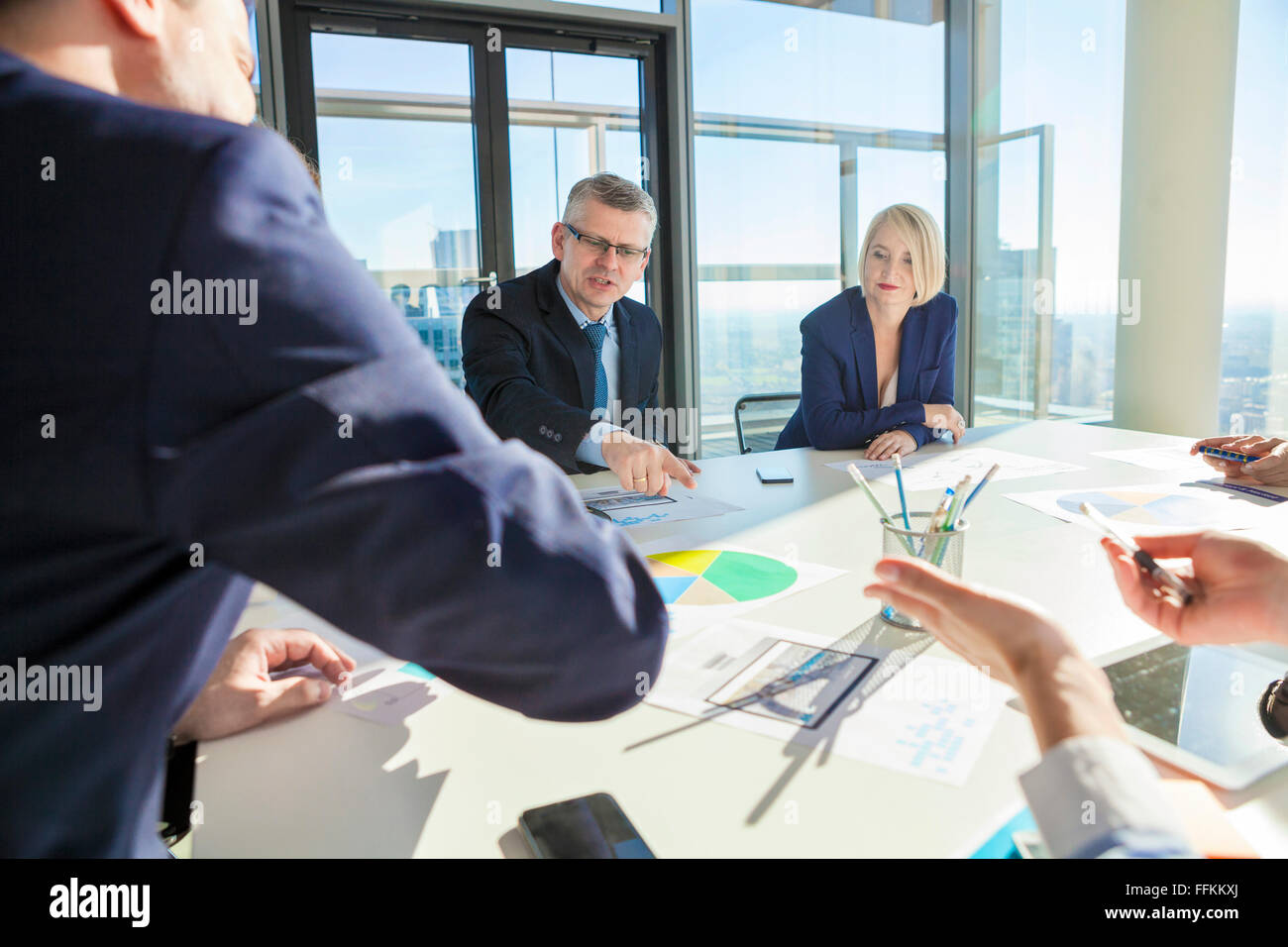 Team of architects in business meeting Stock Photo - Alamy