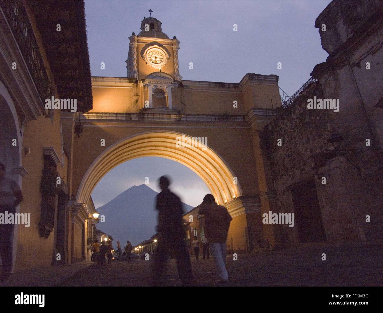 Antigua, Guatemala. 17th Feb, 2013. Arch of Santa Catalina, Antigua ...