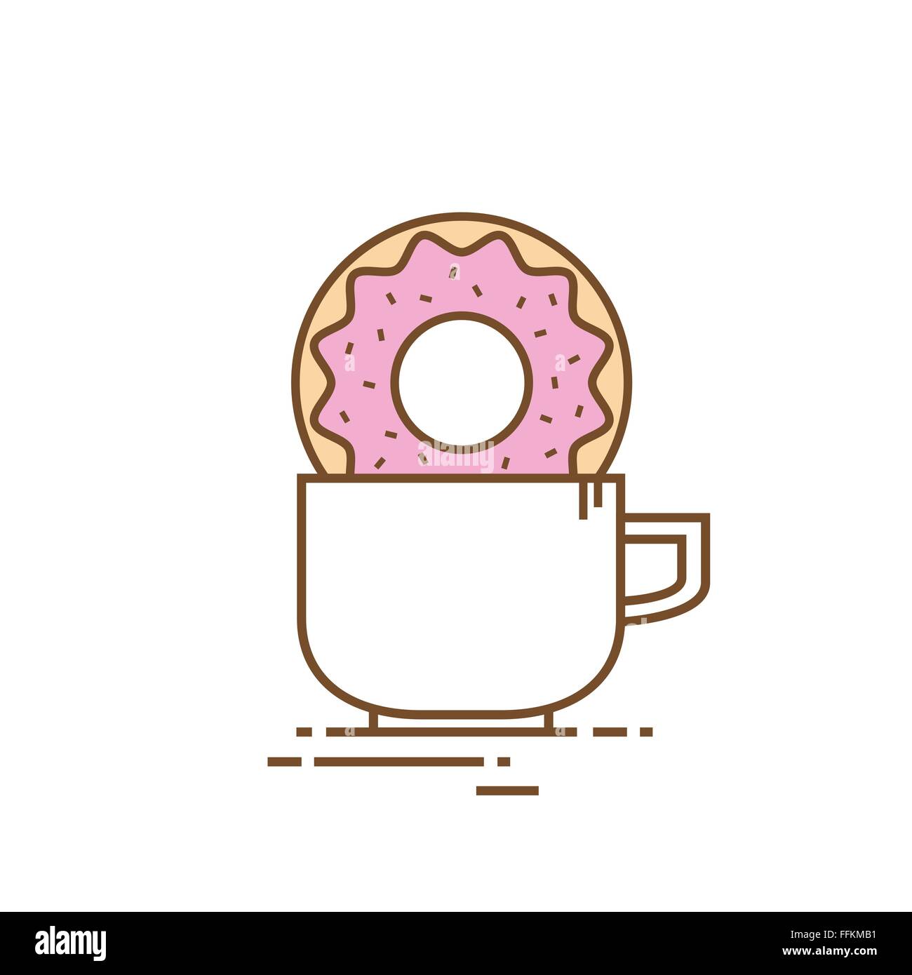 Sketch Cup With Dough Stock Vector Image & Art - Alamy