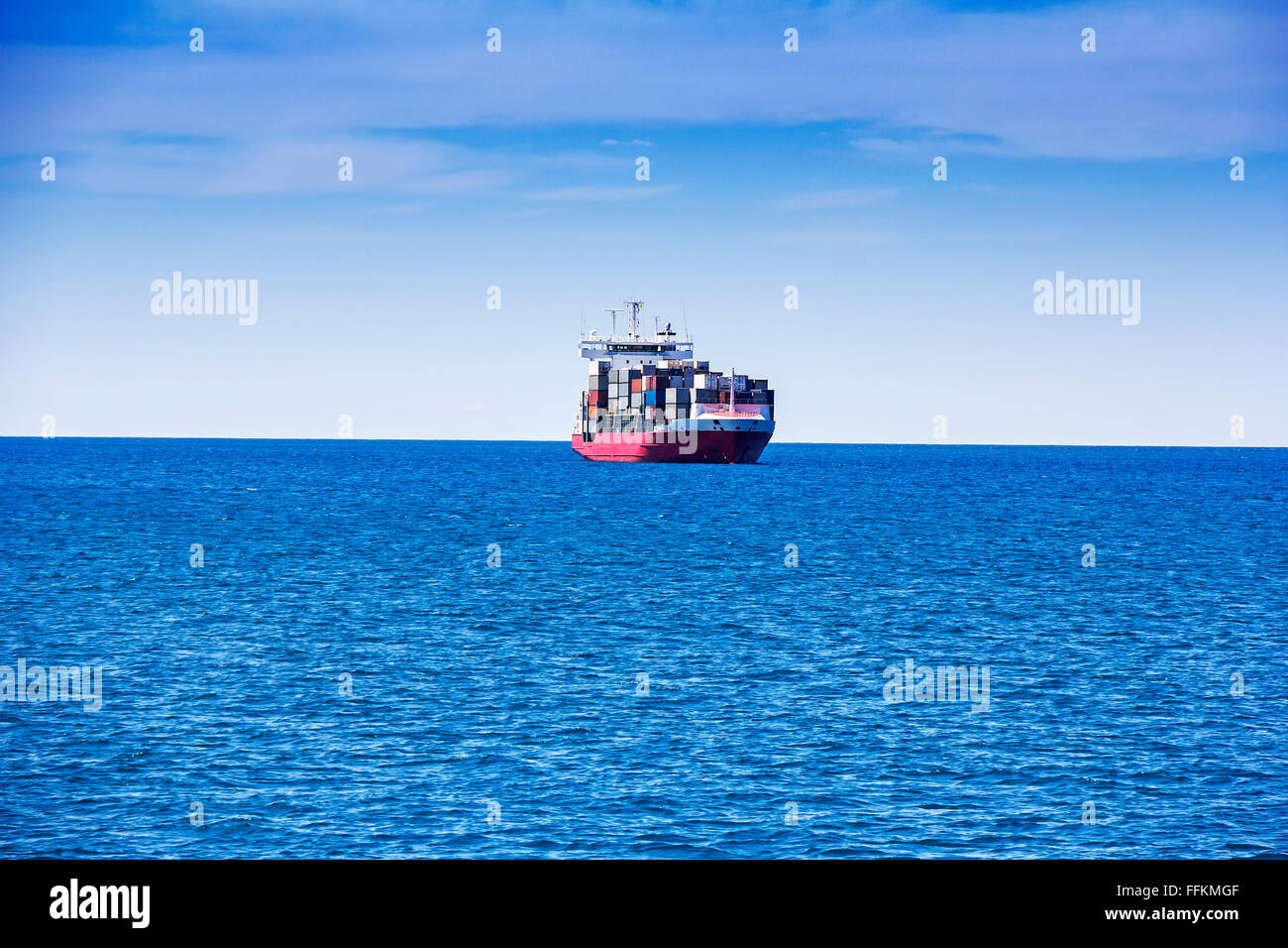 Cargo container ship sea hi-res stock photography and images - Alamy