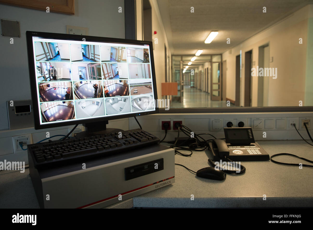 Hamburg, Germany. 15th Feb, 2016. A control room at the new houses for ...