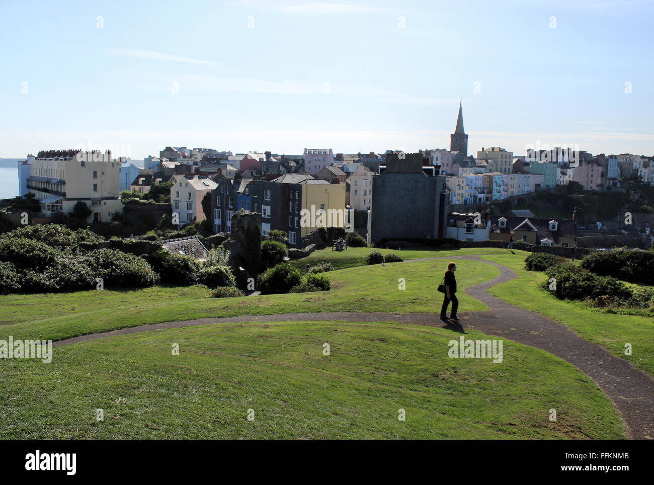 Tenby town centre hi-res stock photography and images - Alamy
