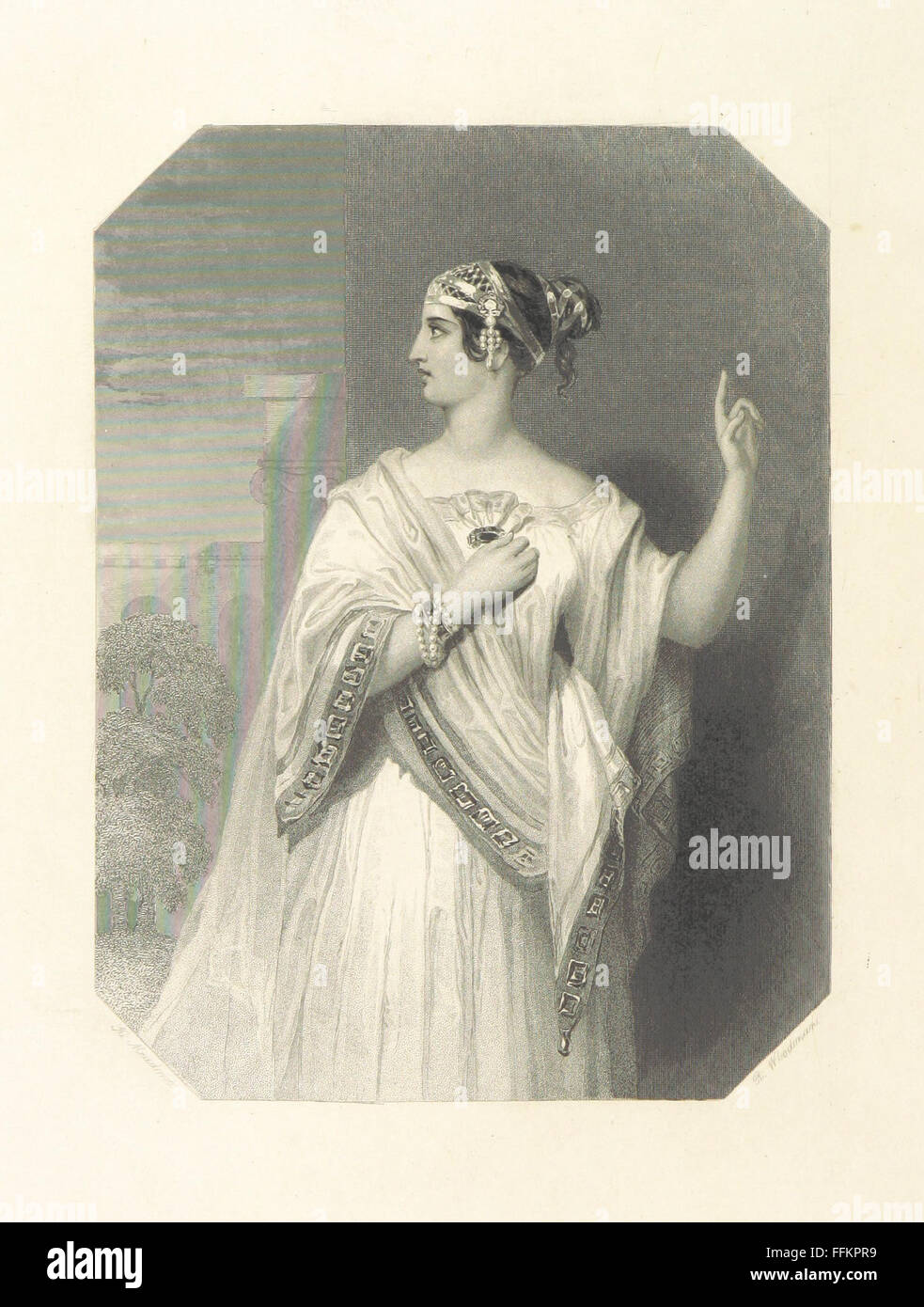 This gallery features engravings of the principal female characters ...