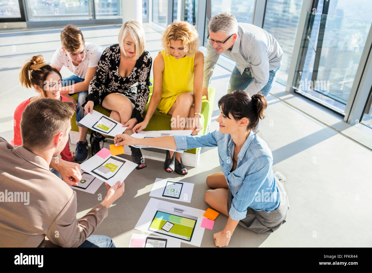 Team of architects in business meeting Stock Photo - Alamy