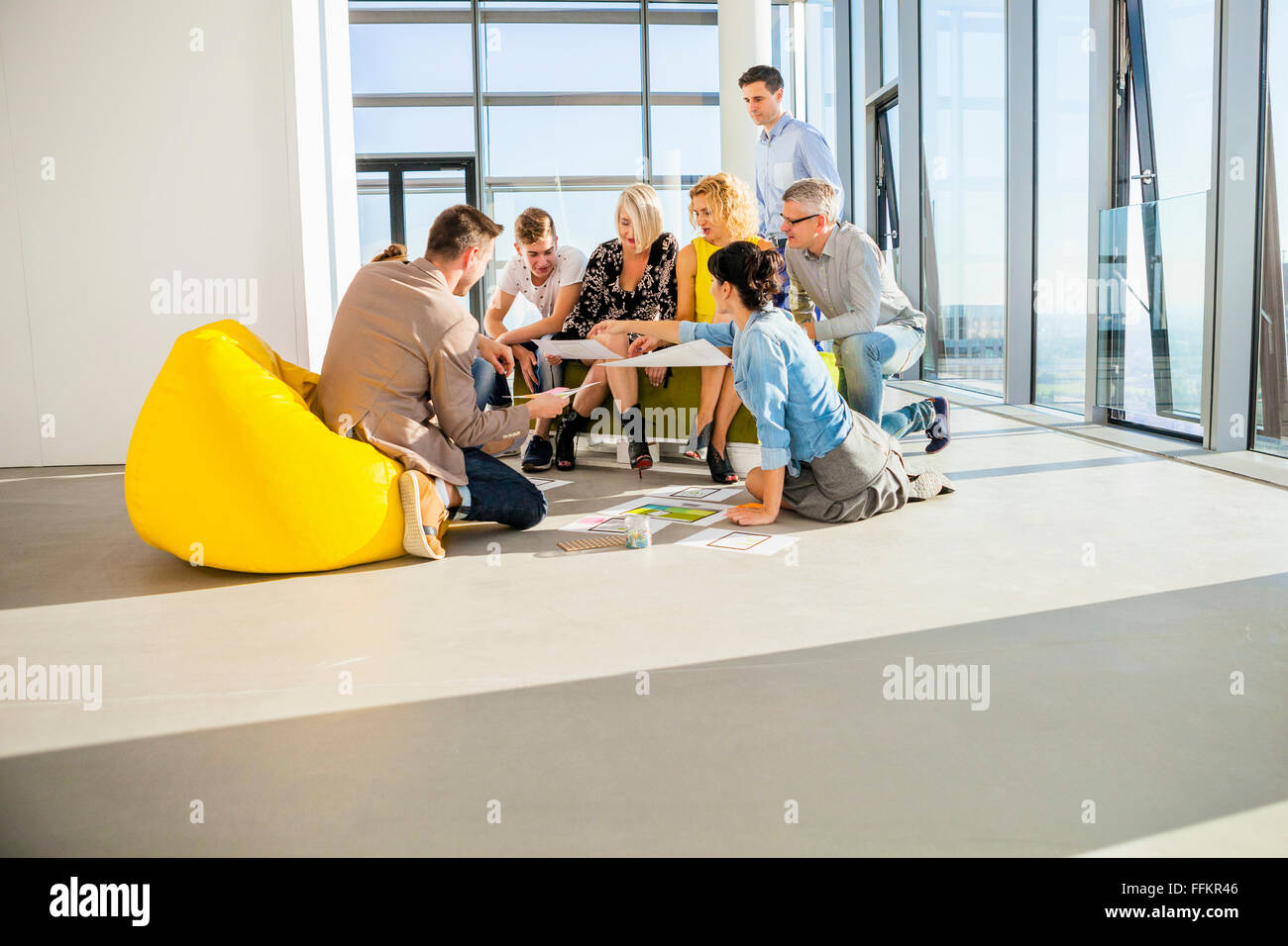 Team of architects in business meeting Stock Photo - Alamy