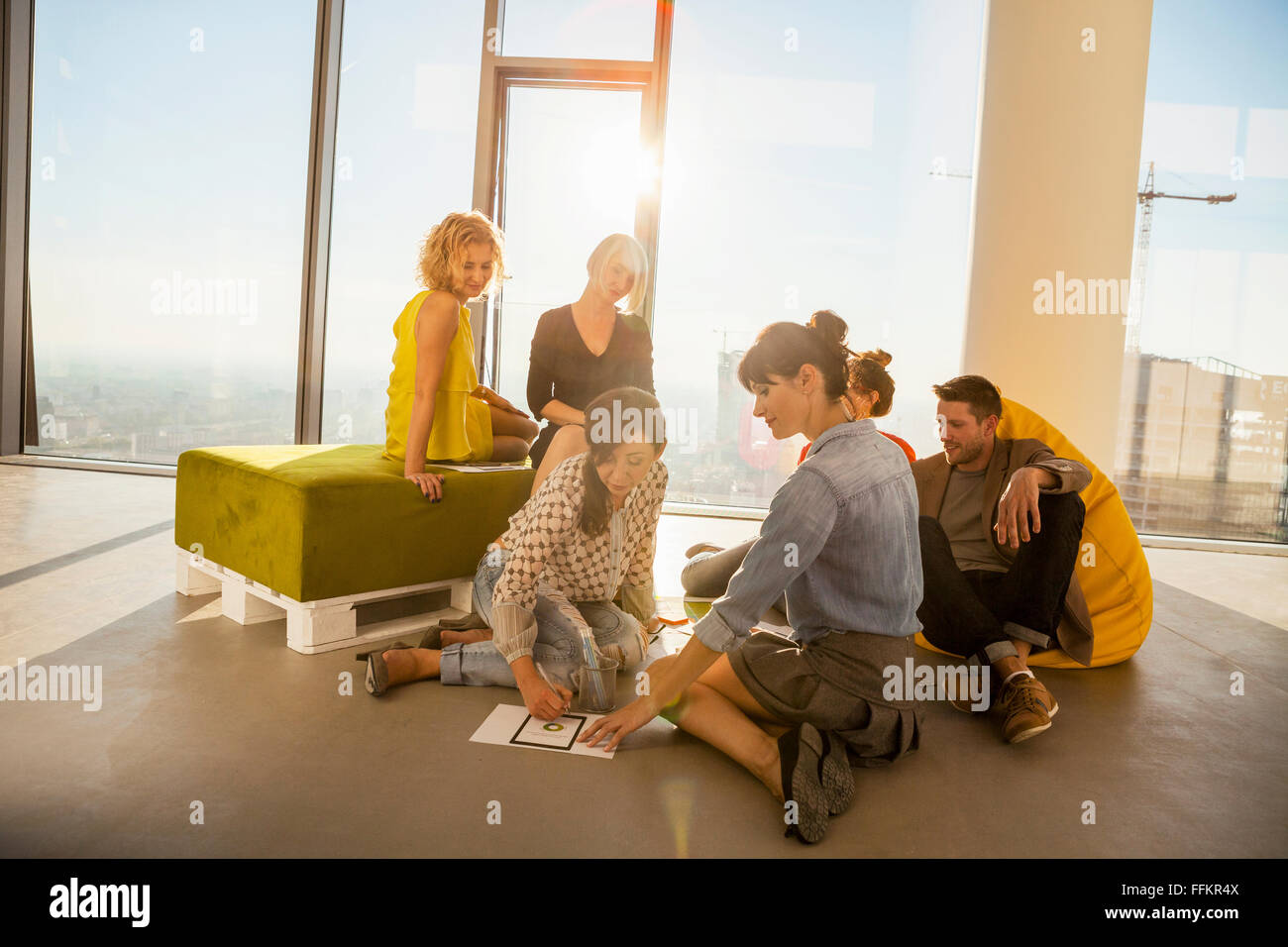 Team of architects in business meeting Stock Photo - Alamy