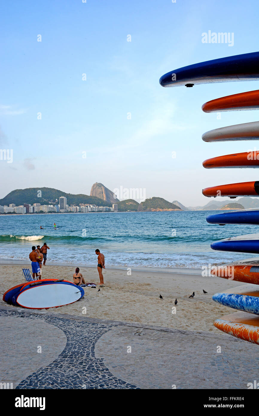 Copacabana beach sidewalk hi-res stock photography and images - Alamy