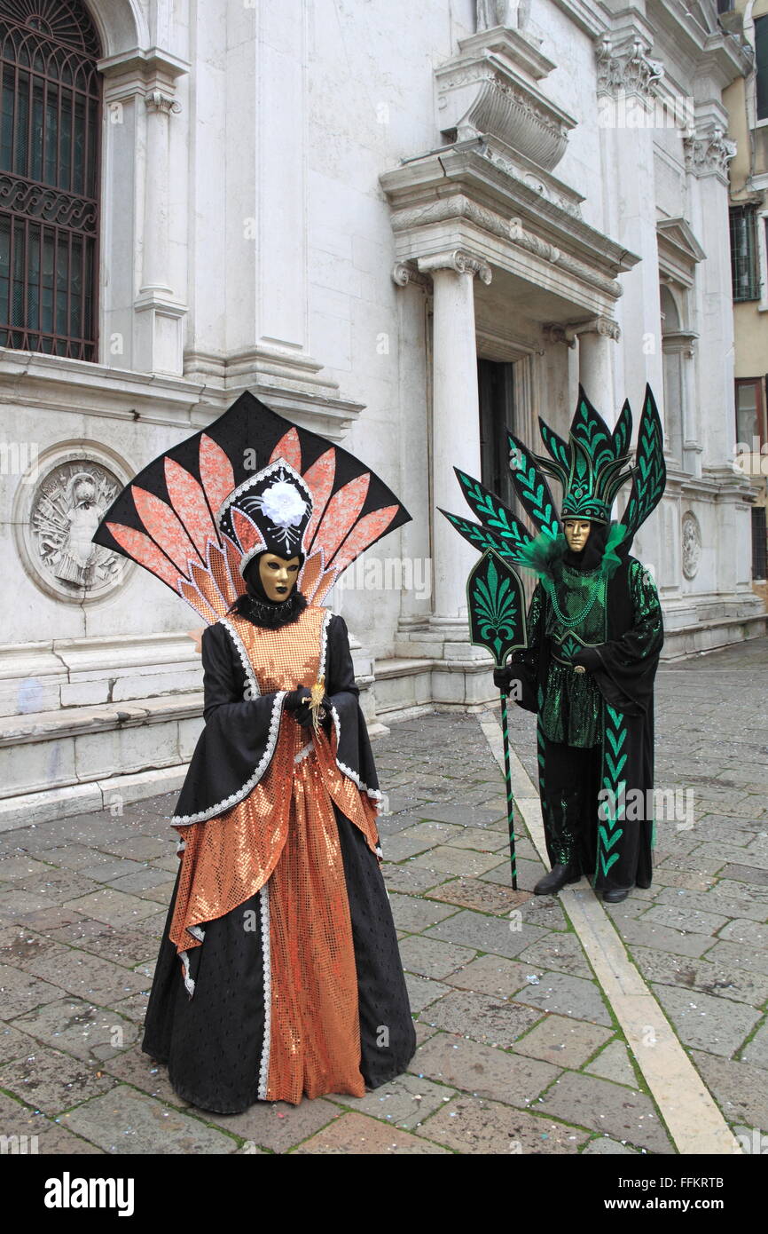 Costumes at Carnival 2016, Campo Santa Maria Formosa, Castello, Venice ...