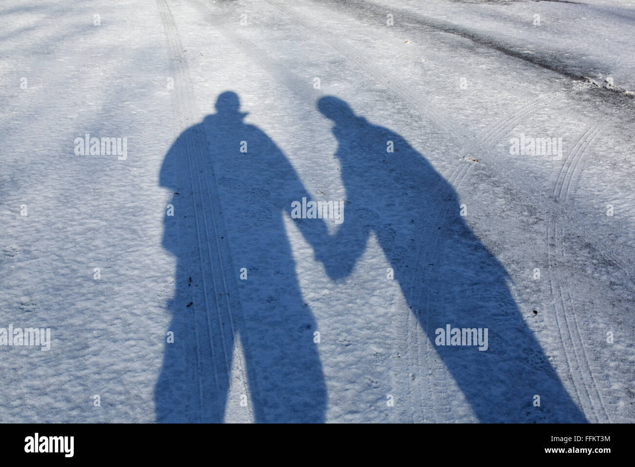 Shadow cast on snow hi-res stock photography and images - Alamy