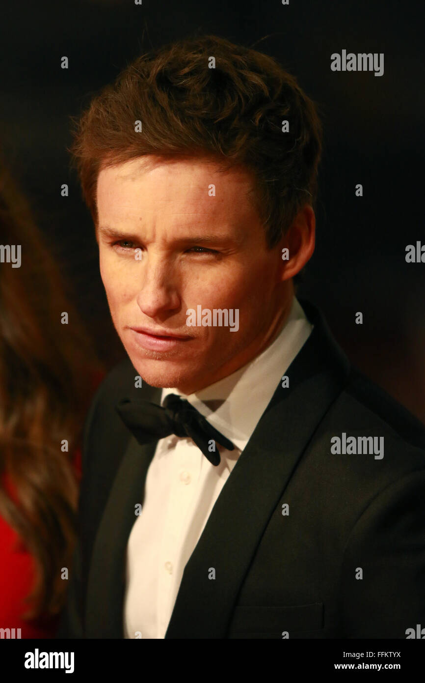 London, UK. 14th February, 2016. Eddie Redmayne at the BAFTA 2016 ...