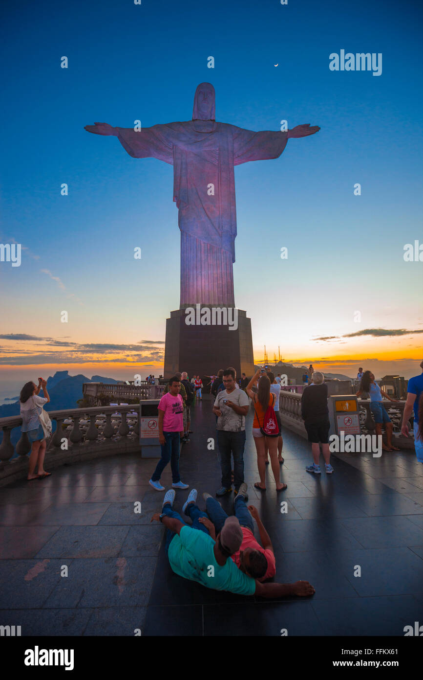 Christ the Redeemer Statue . Corcovado. Rio de Janeiro. Brazil Stock ...