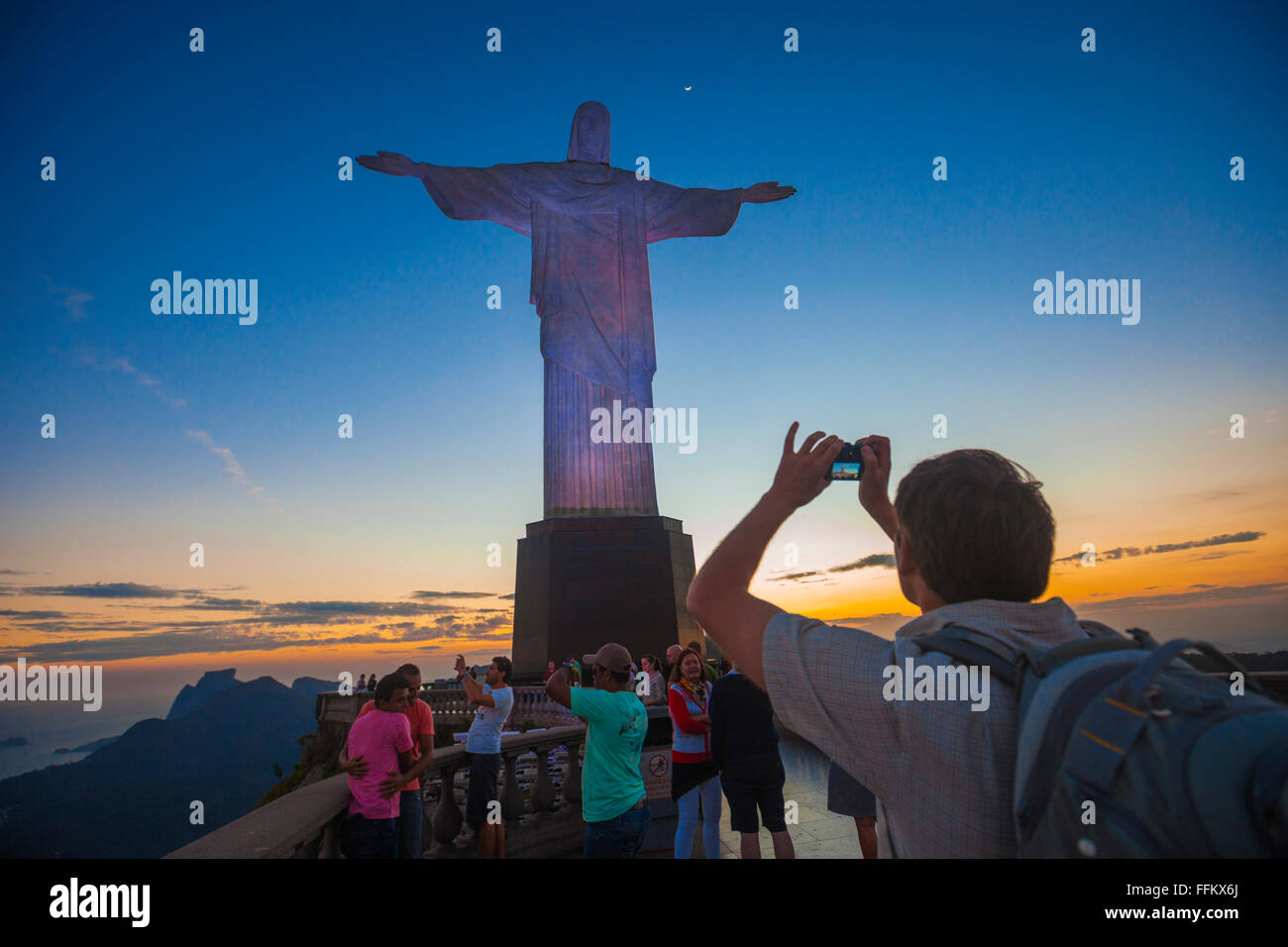 Christ the Redeemer Statue . Corcovado. Rio de Janeiro. Brazil Stock ...