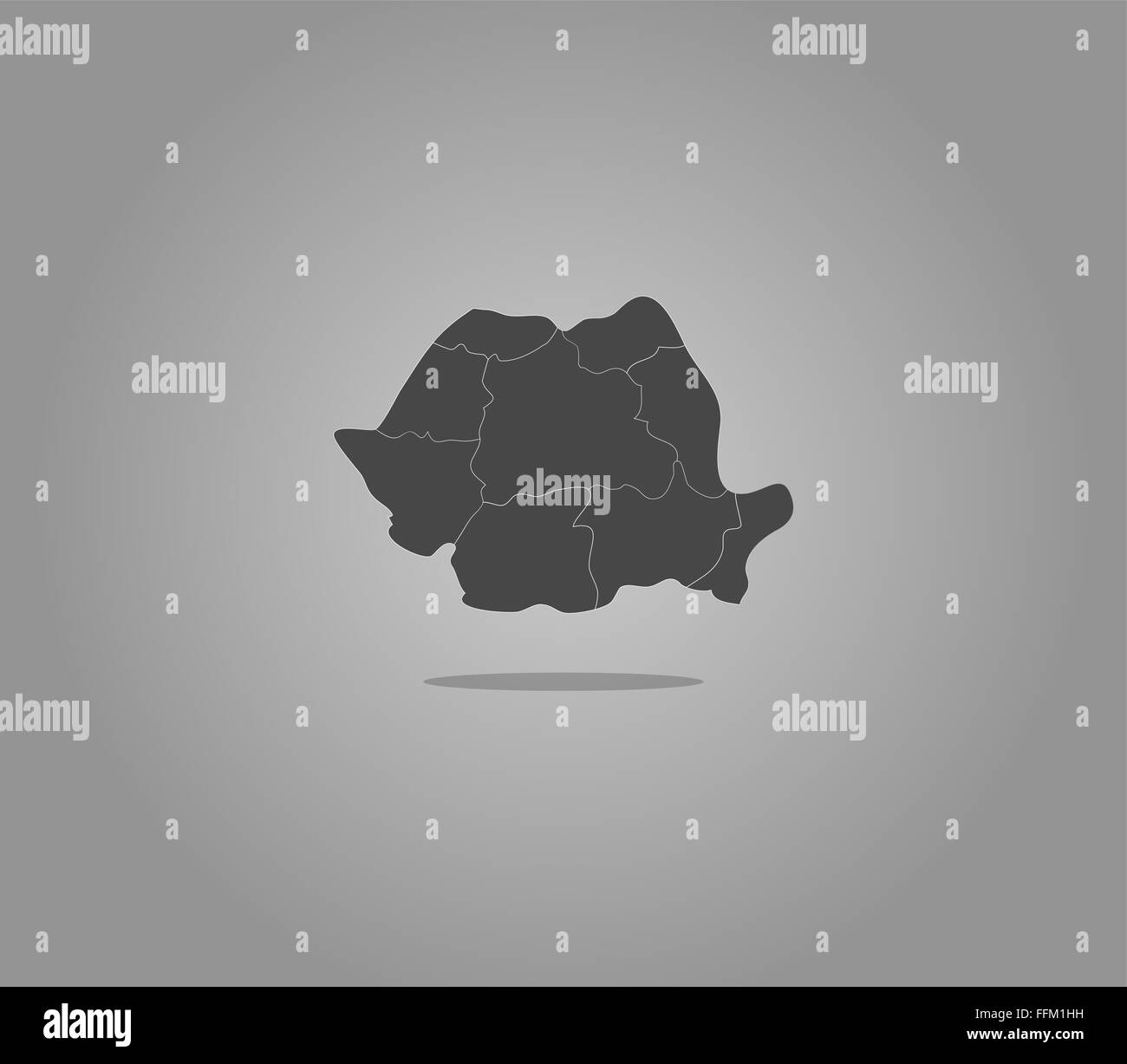 Romania maps Black and White Stock Photos & Images - Alamy