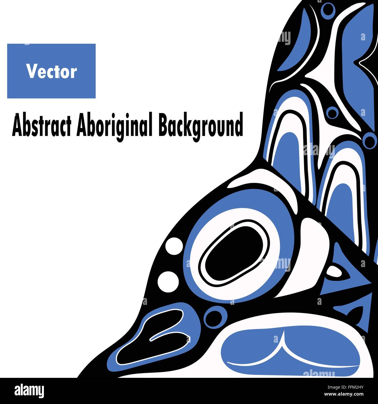 abstract blue background native north american Stock Vector Image & Art ...