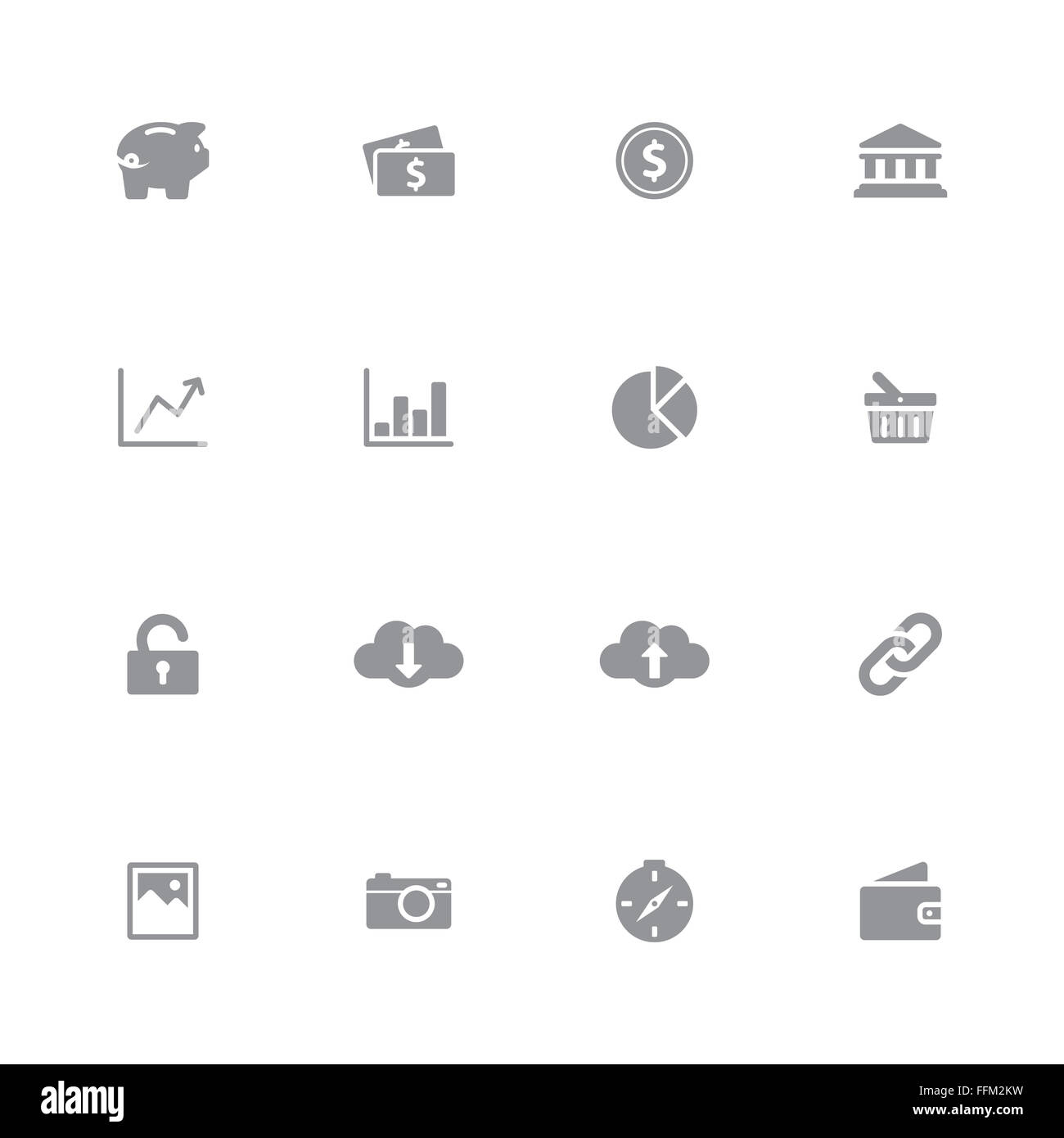 [JPEG] gray simple web icon set 4 for web design, user interface (UI), infographic and mobile ...
