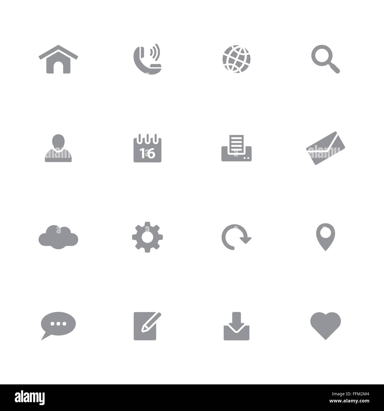 [JPEG] gray simple web icon set 1 for web design, user interface (UI), infographic and mobile ...
