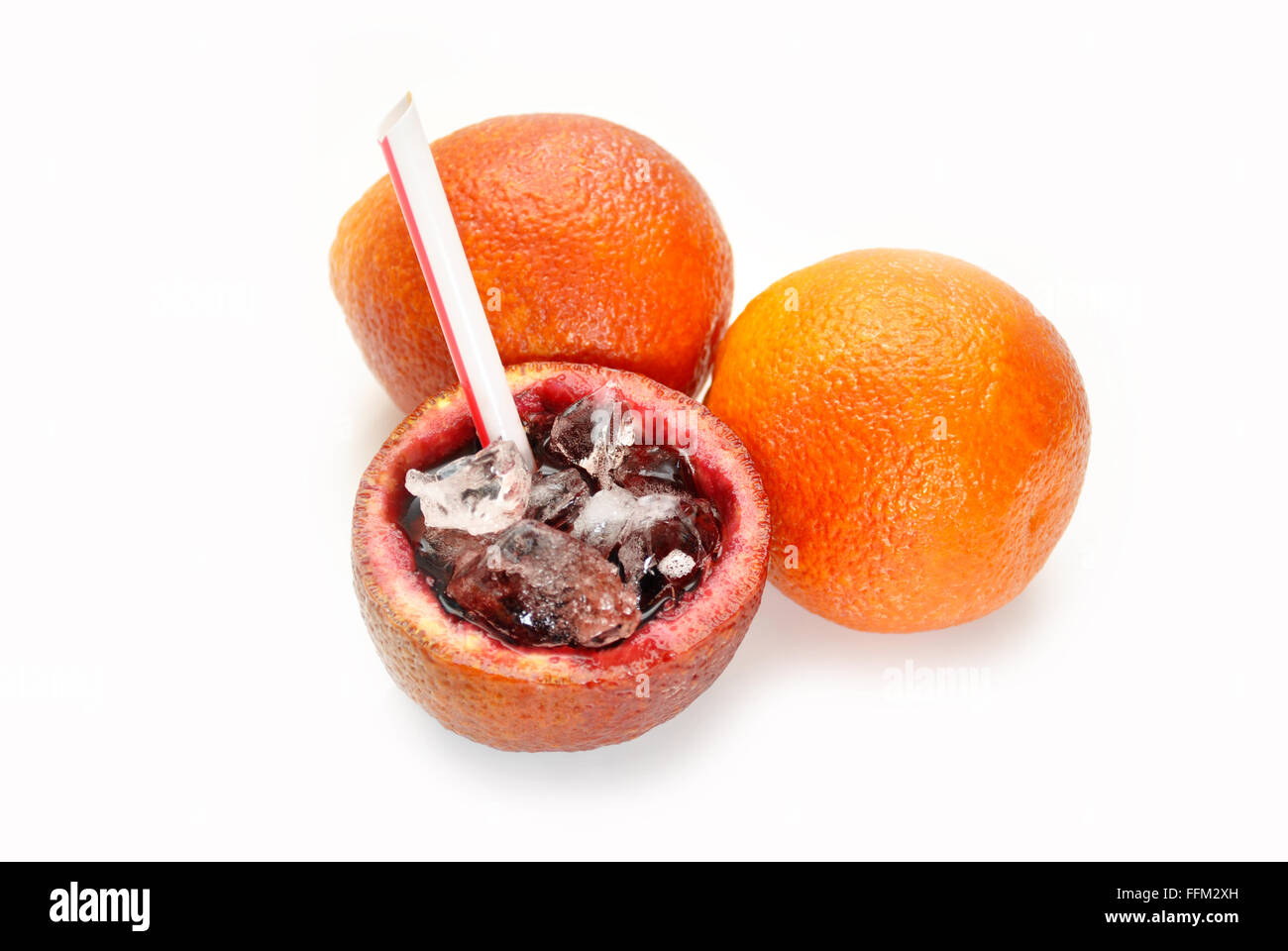 Fresh blood orange whole Cut Out Stock Images & Pictures - Alamy