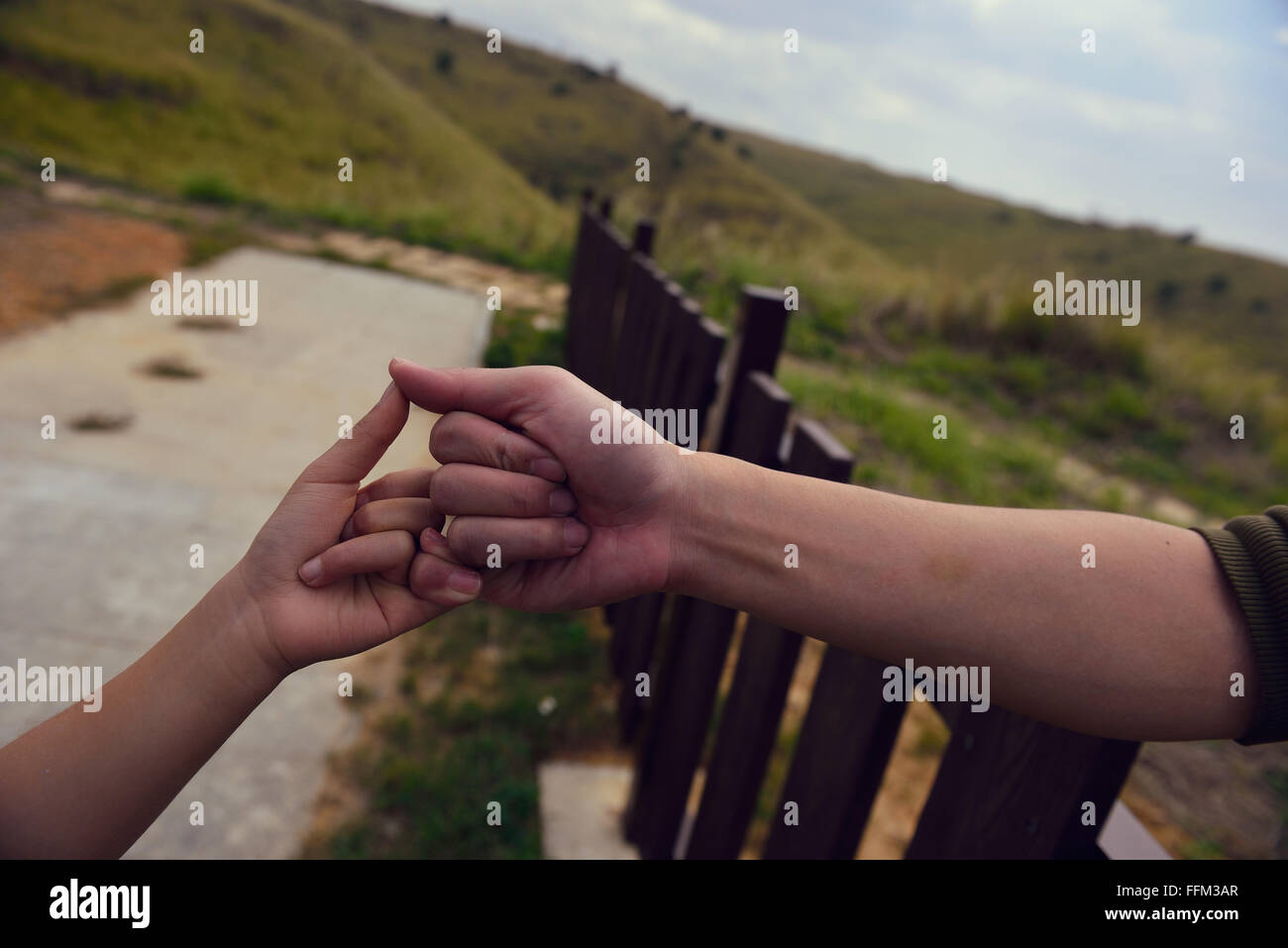 Promise with child Stock Photo - Alamy