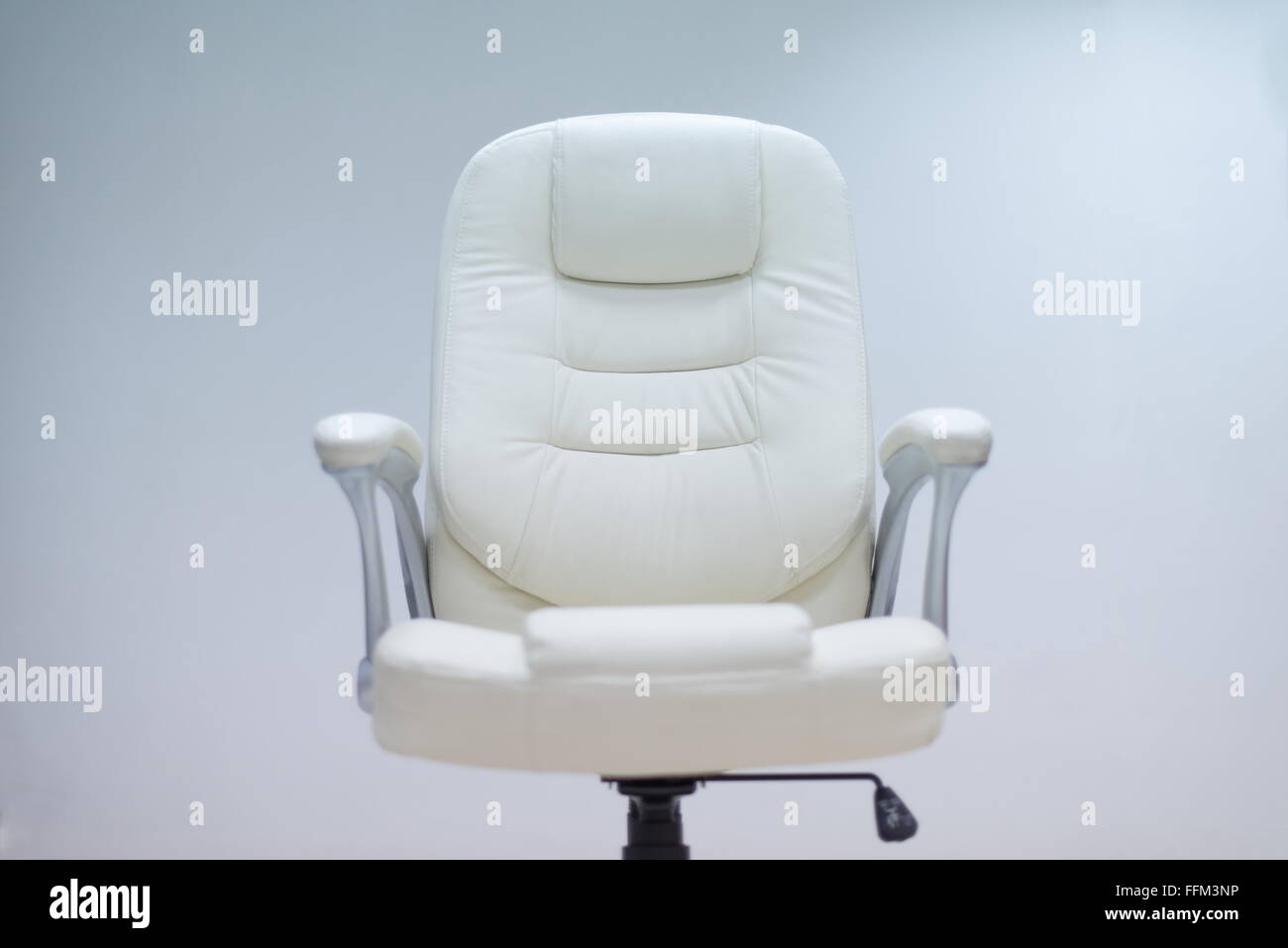 modern white office chair furiniture in empty startup business space ...