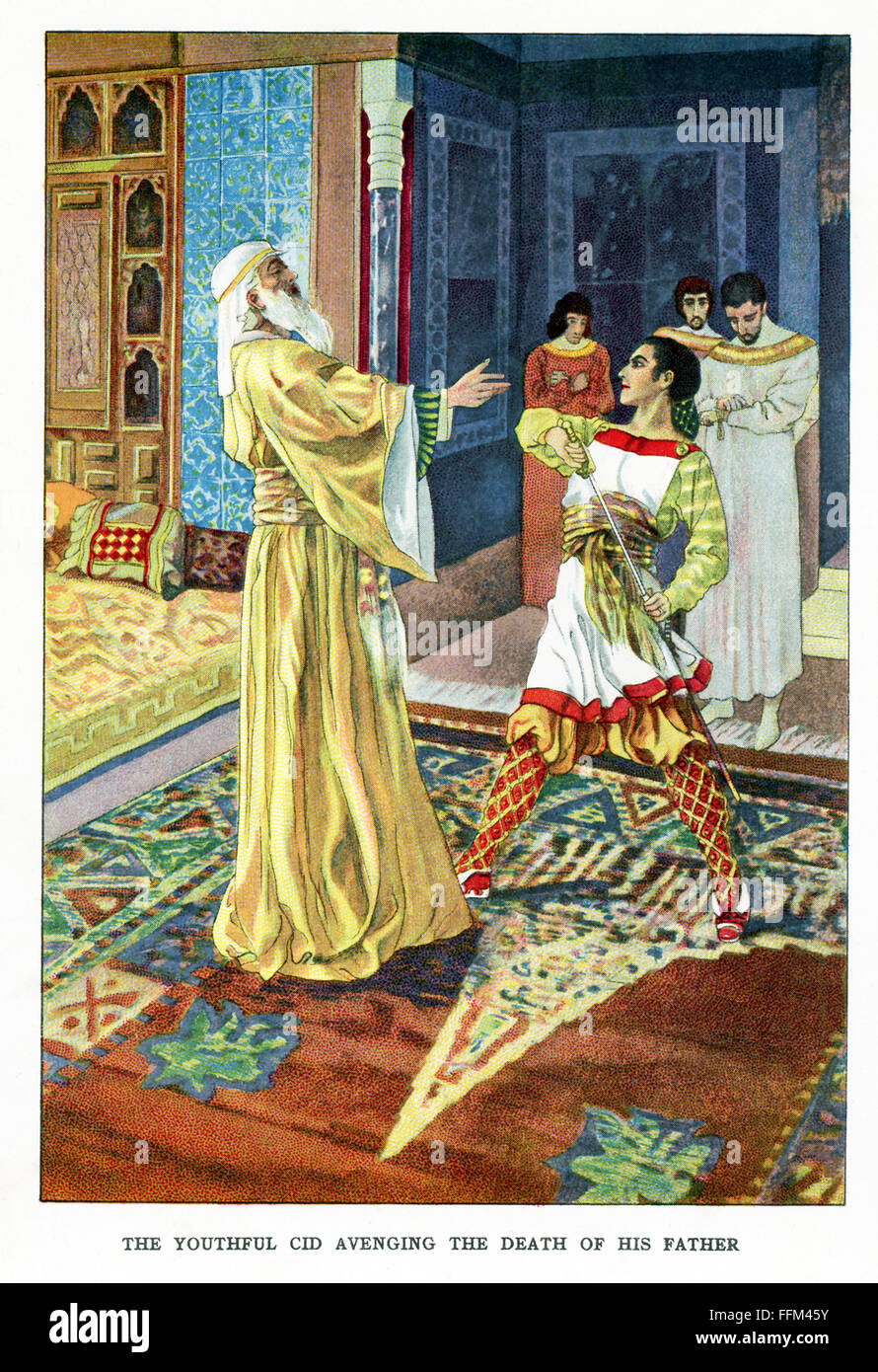 El Cid Campeador was the name given Rodrigo, or Ruy, Diaz de Vivar (c ...